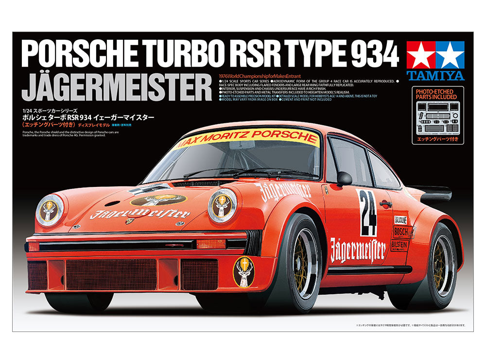 24328 Tamiya 1/24 Porsche RSR 934 Jaeger Model Kit – ProScale Paints